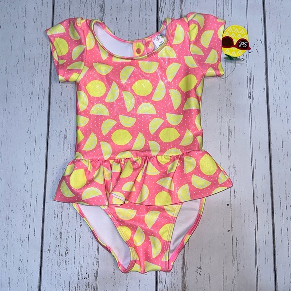 Sol | Swim | Nwt Sol Little Girls Lemon Bathing Suit Size 5 | Poshmark